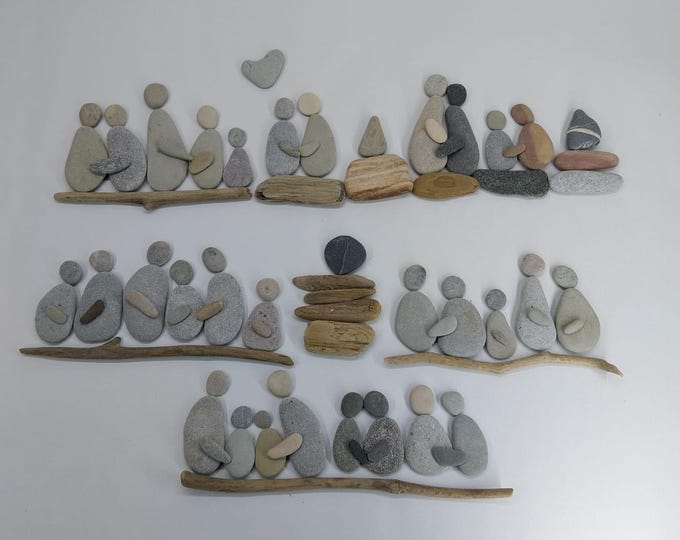 Natural Beach Stones for Pebble People Art Pebbles for Picture.set of ...