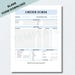 Order Form Template: Spreadsheet for Excel & Google Sheets, Editable ...