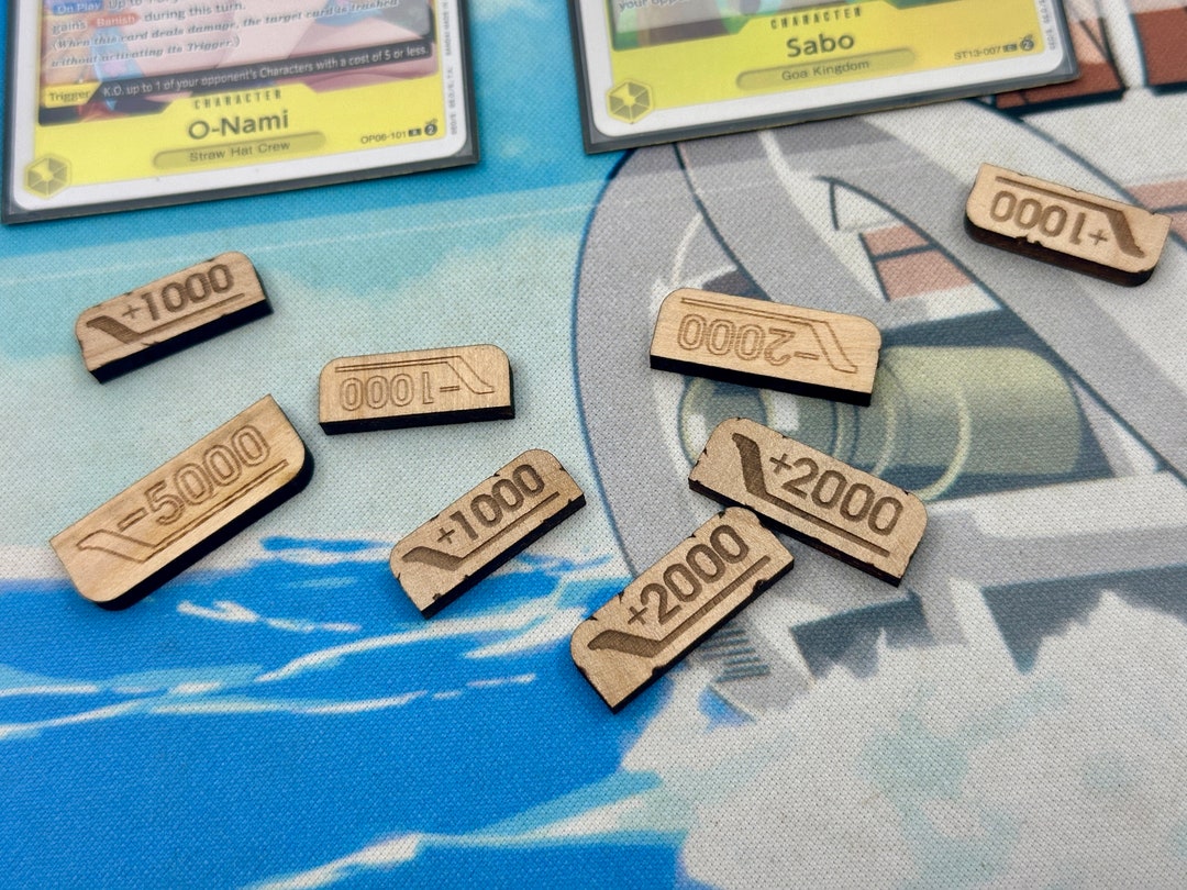 Custom Power Tokens for One Piece TCG (trading Card Game) - Etsy