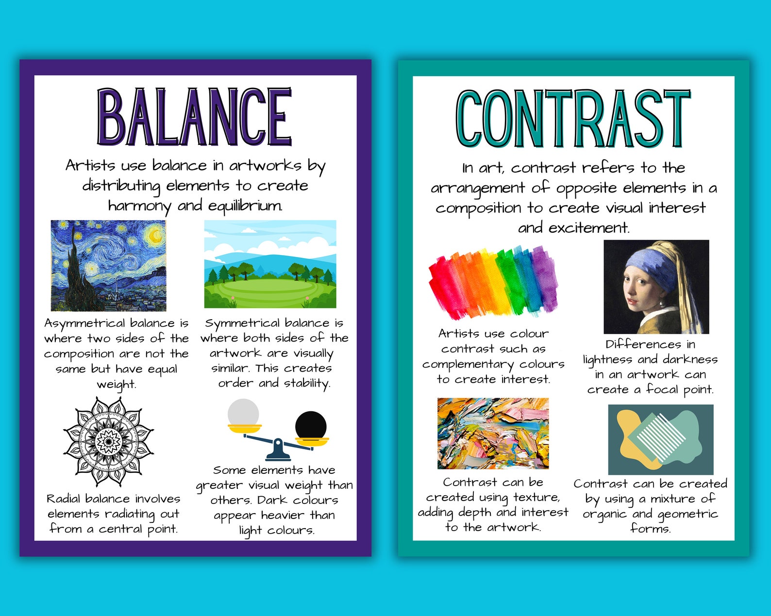 Principles of Design Classroom Posters - Art Classroom Posters ...