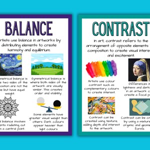 Principles of Design Classroom Posters - Art Classroom Posters ...