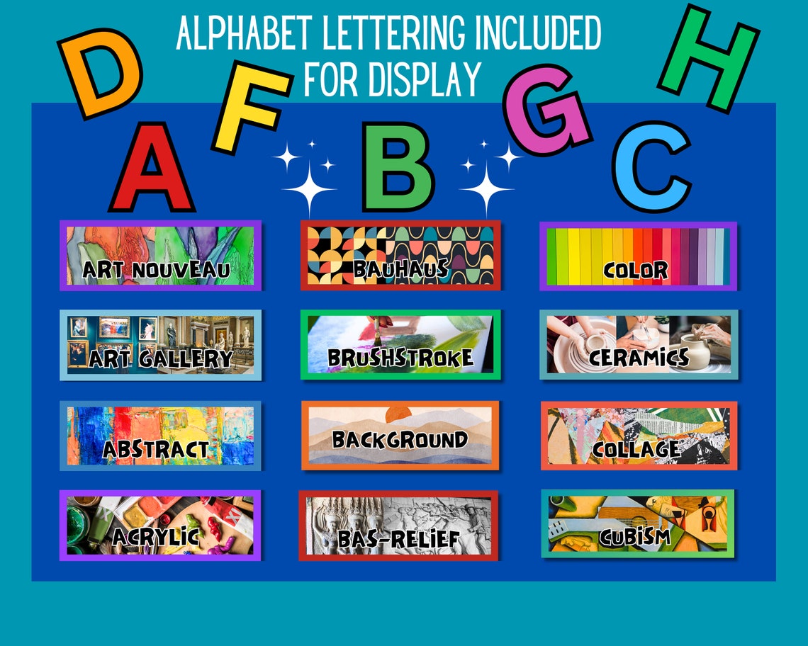 Art Word Wall - Art Classroom Decor - Art Classroom Posters - Art ...