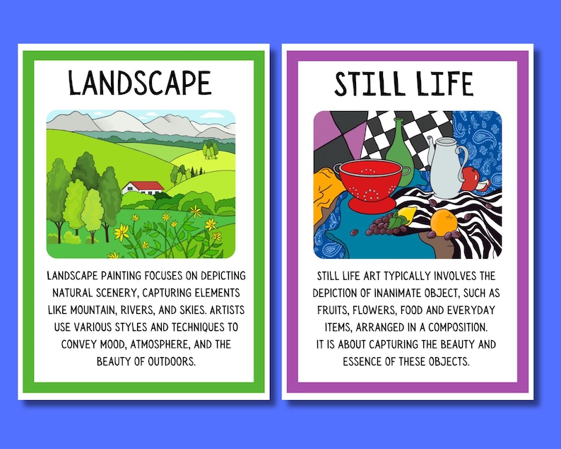 Art Room Poster Bundle, Art Style Posters, Posters for Art Classroom ...