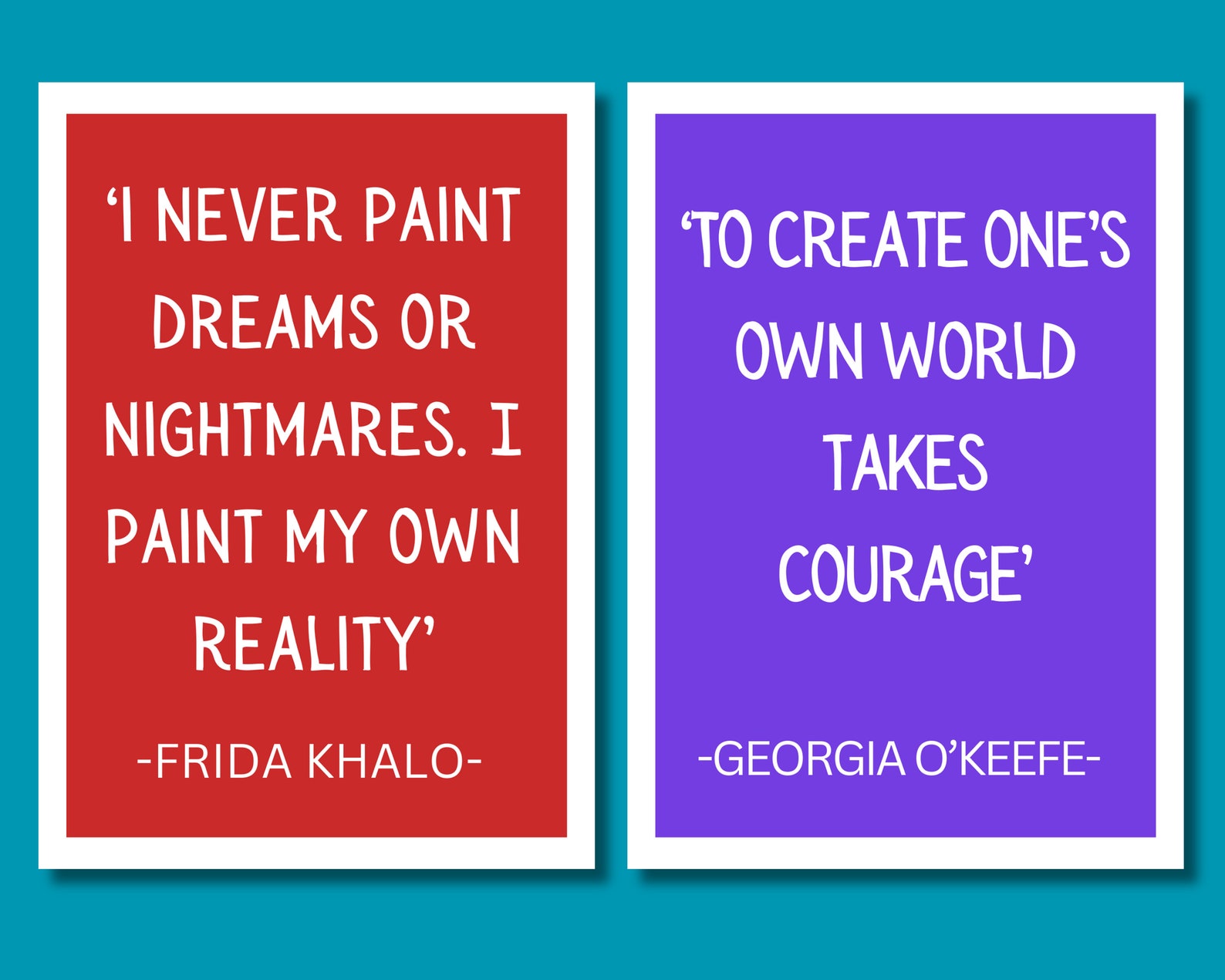 Artist Quotation Posters, Posters for Art Room, Famous Artist Posters ...