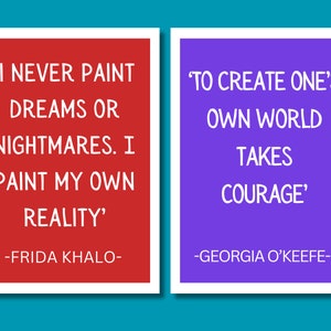 Artist Quotation Posters, Posters for Art Room, Famous Artist Posters ...