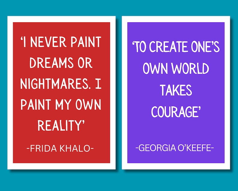 Artist Quotation Posters, Posters for Art Room, Famous Artist Posters ...