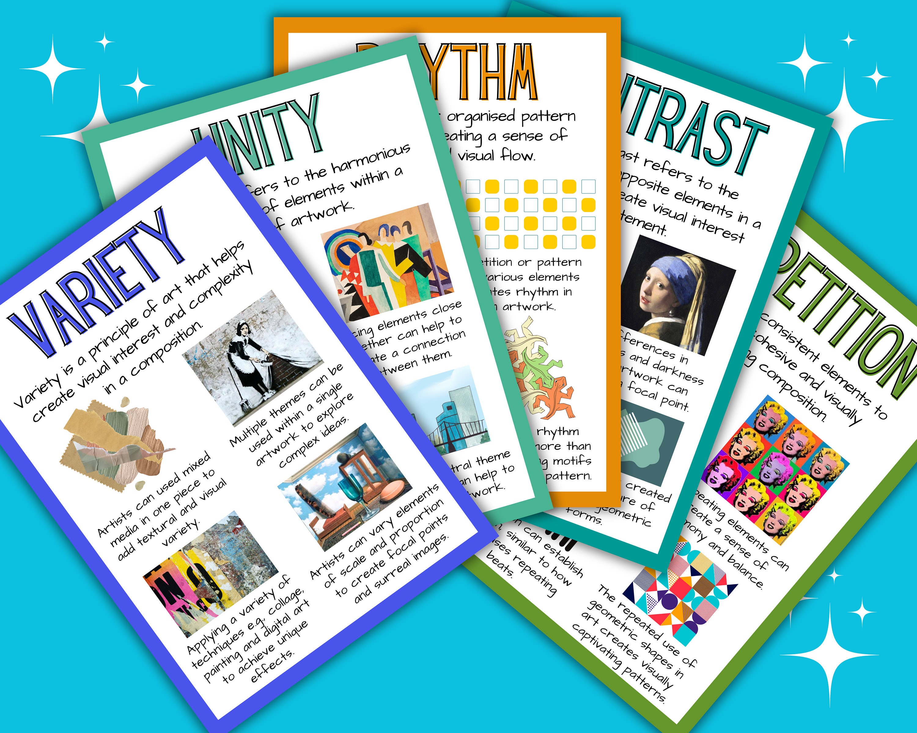 Principles of Design Classroom Posters - Art Classroom Posters ...