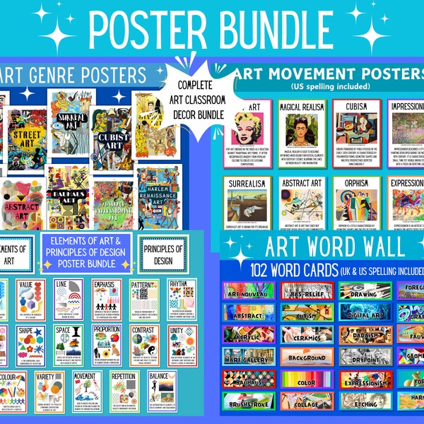 Classroom Art Posters - Etsy UK