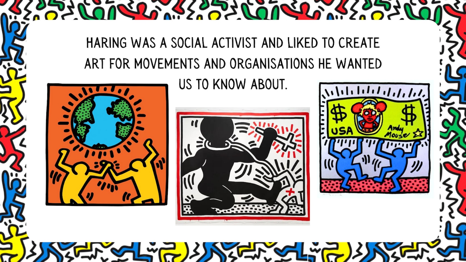 Keith Haring Teaching Resource With Lesson Presentation and Printable ...
