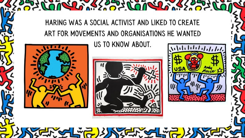 Keith Haring Teaching Resource With Lesson Presentation and Printable ...