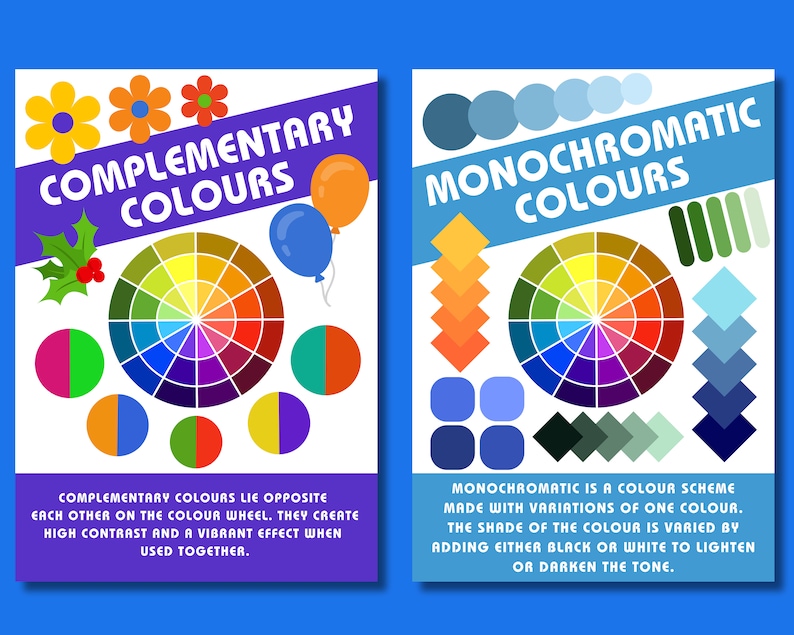 Colour Theory Poster Set - Art Classroom Posters - Art Teaching Posters ...