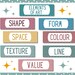 Wall Art Words, Elements of Art and Principles of Design Wall Words ...