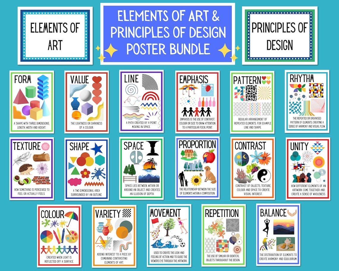 Art Classroom Bundle, Art Classroom Decor Bundle, Art Classroom Posters ...