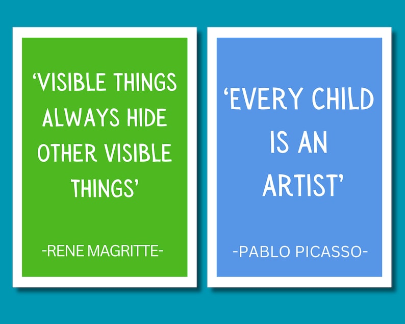 Artist Quotation Posters, Posters for Art Room, Famous Artist Posters ...