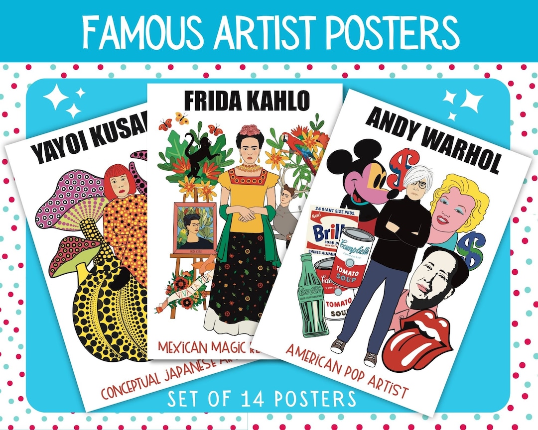 Art Room Posters, Famous Artist Posters Prints for Art Classroom ...