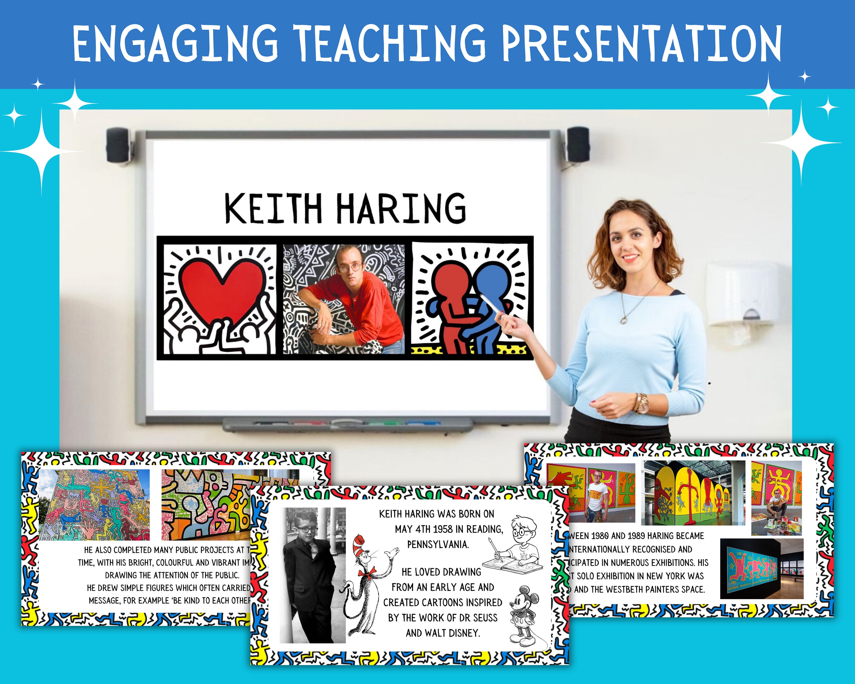 Keith Haring Teaching Resource With Lesson Presentation and Printable ...