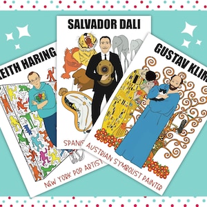 Art Room Posters, Famous Artist Posters Prints for Art Classroom ...