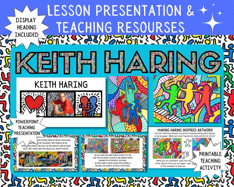 Keith Haring Teaching Resource With Lesson Presentation and Printable ...