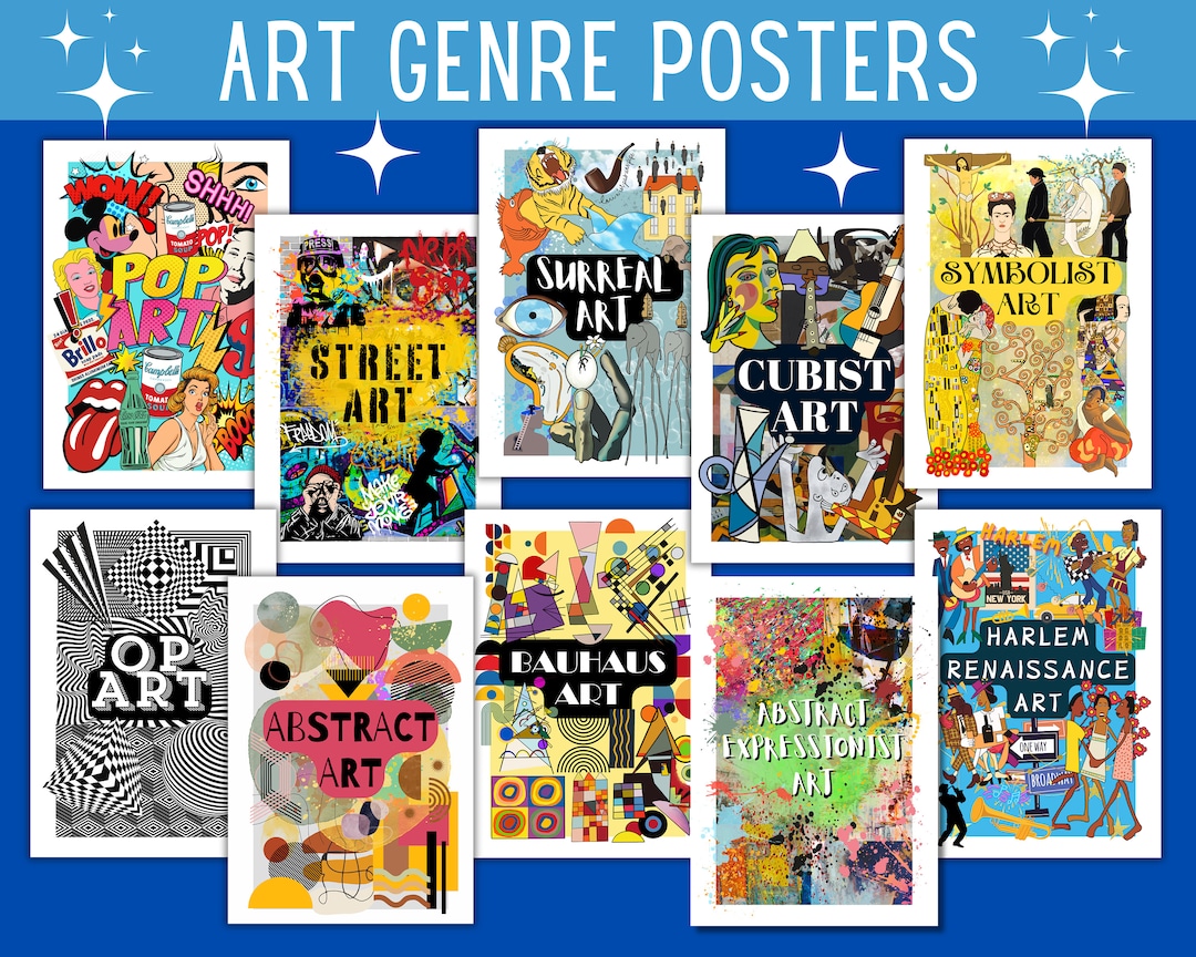 Art Classroom Posters - Art Genre Prints - Art Classroom Decor - 10 ...