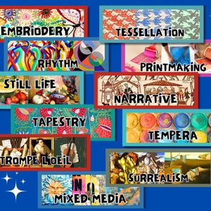 Art Word Wall - Art Classroom Decor - Art Classroom Posters - Art ...