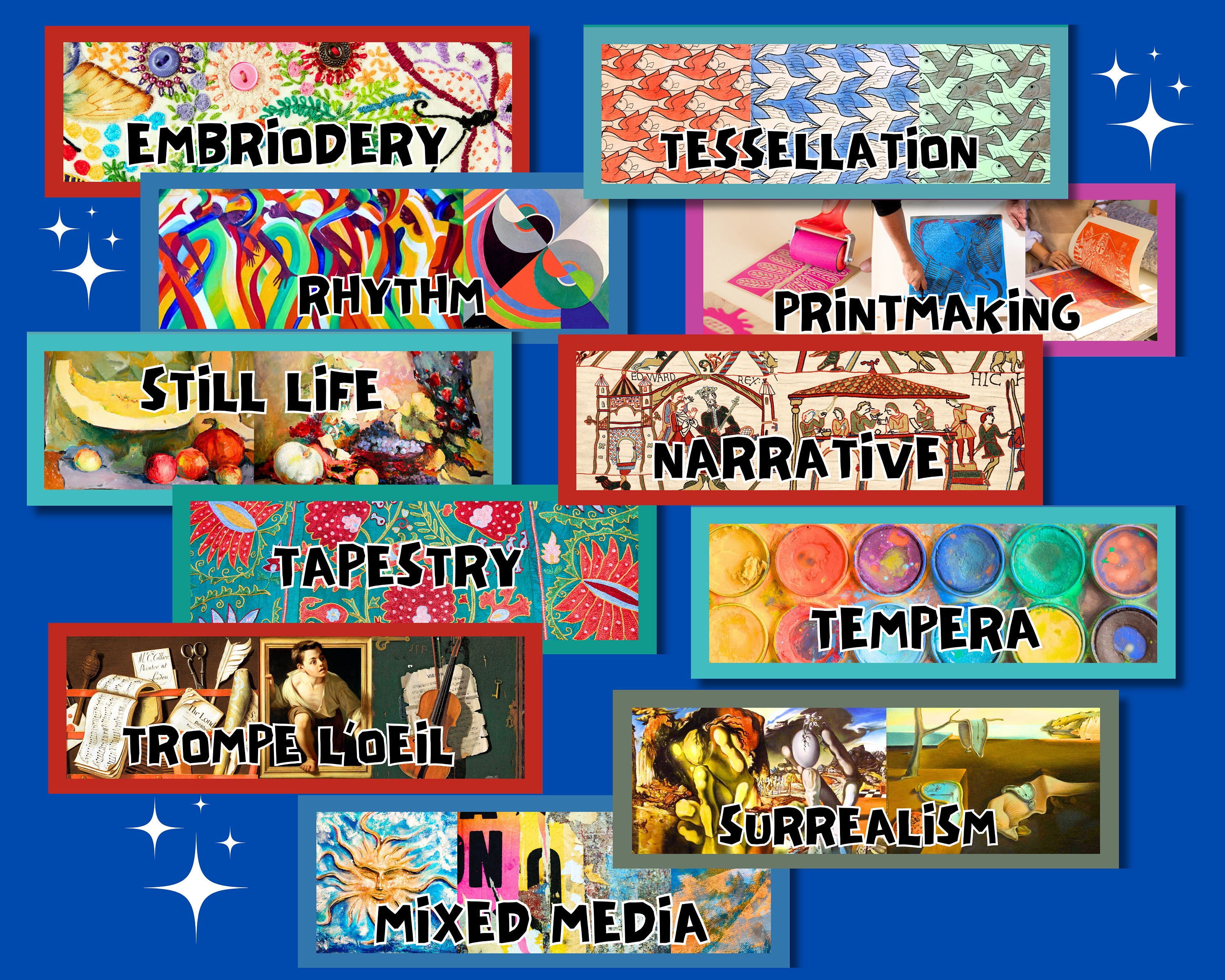 Art Word Wall - Art Classroom Decor - Art Classroom Posters - Art ...