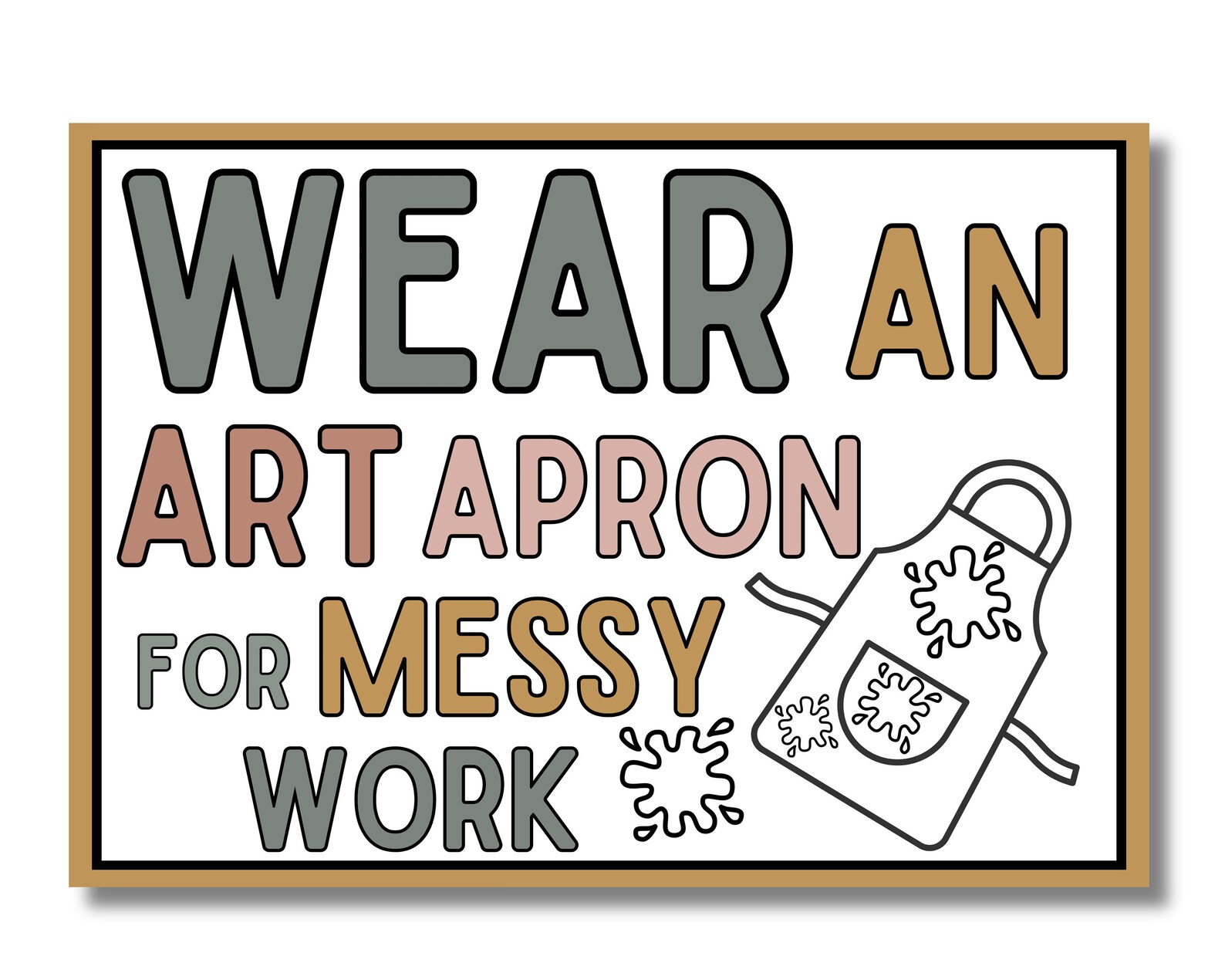 Classroom Rules Display Bundle, Art Classroom Room Rules, Boho Art Room ...