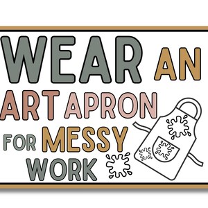 Classroom Rules Display Bundle, Art Classroom Room Rules, Boho Art Room ...