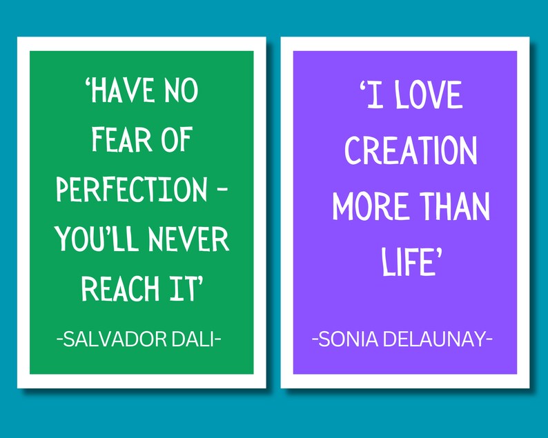 Artist Quotation Posters, Posters for Art Room, Famous Artist Posters ...