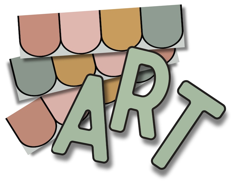 Classroom Rules Display Bundle, Art Classroom Room Rules, Boho Art Room ...