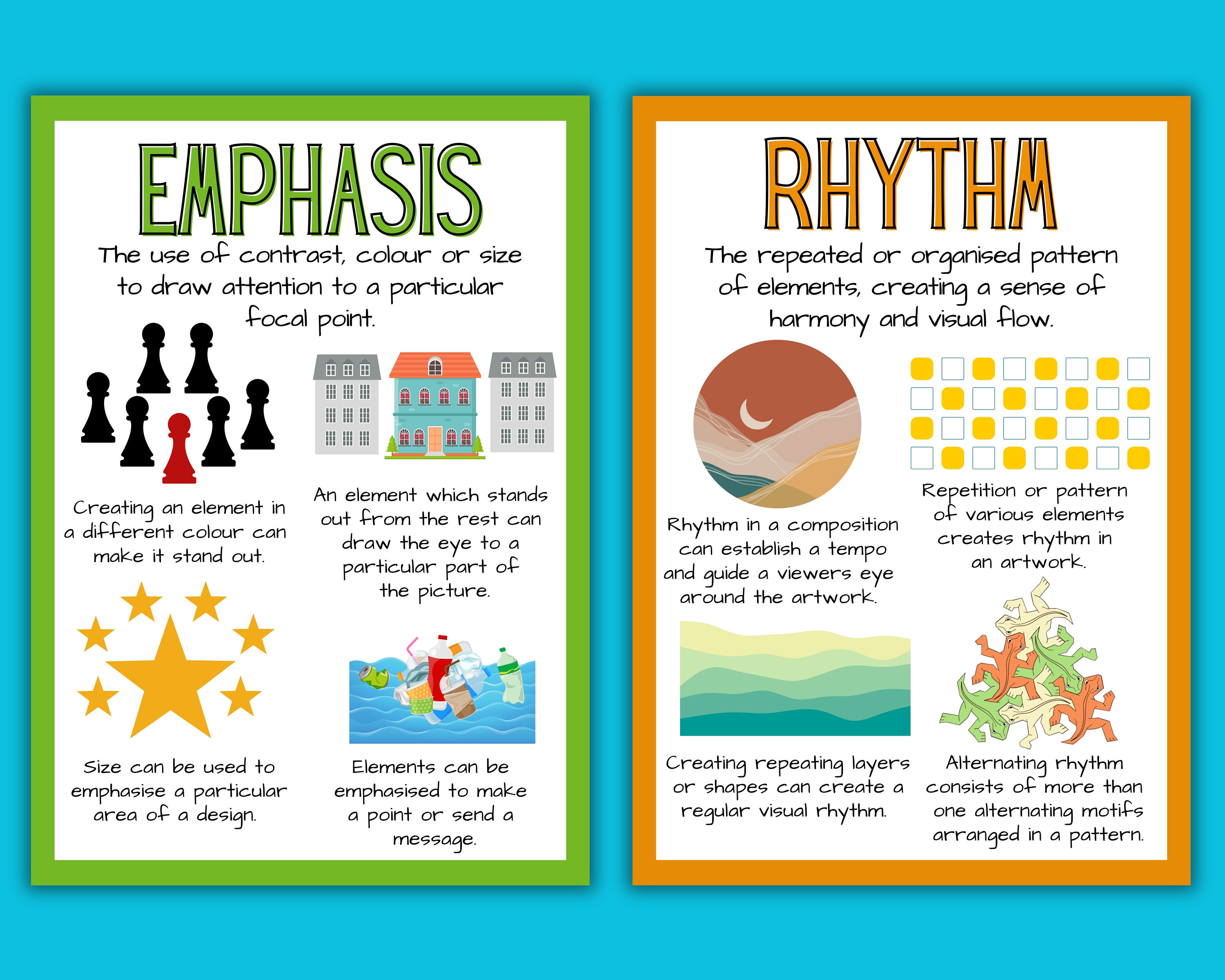 Principles of Design Classroom Posters - Art Classroom Posters ...