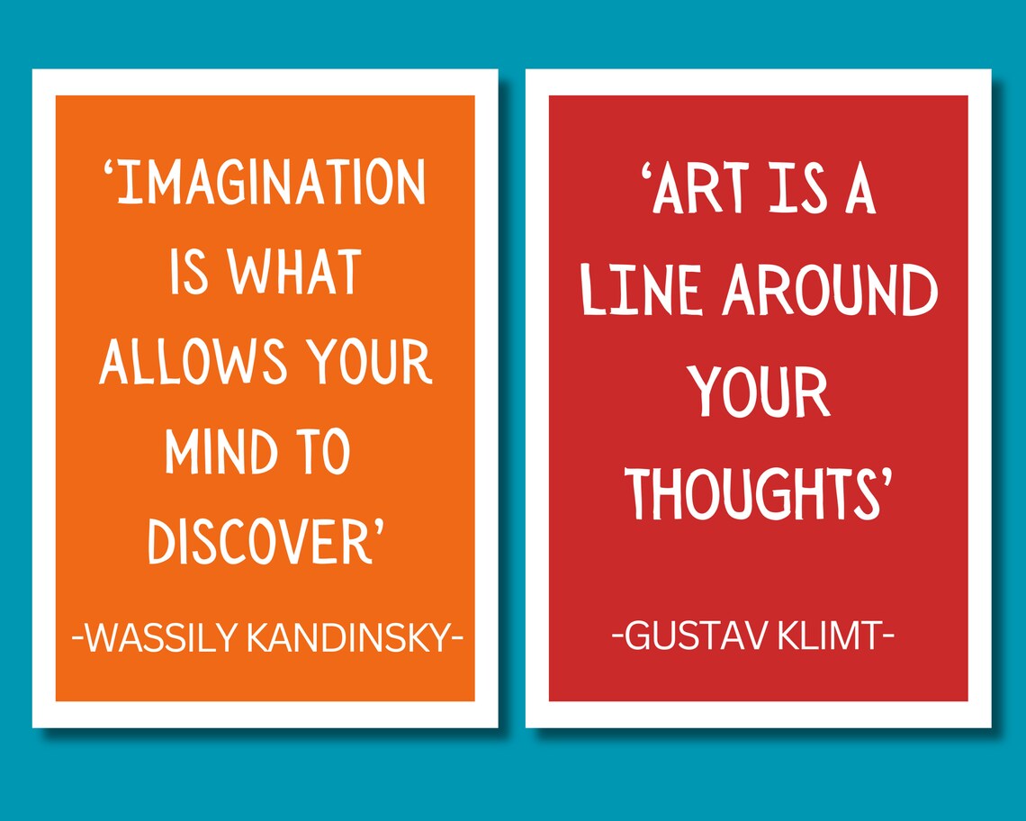 Artist Quotation Posters, Posters for Art Room, Famous Artist Posters ...