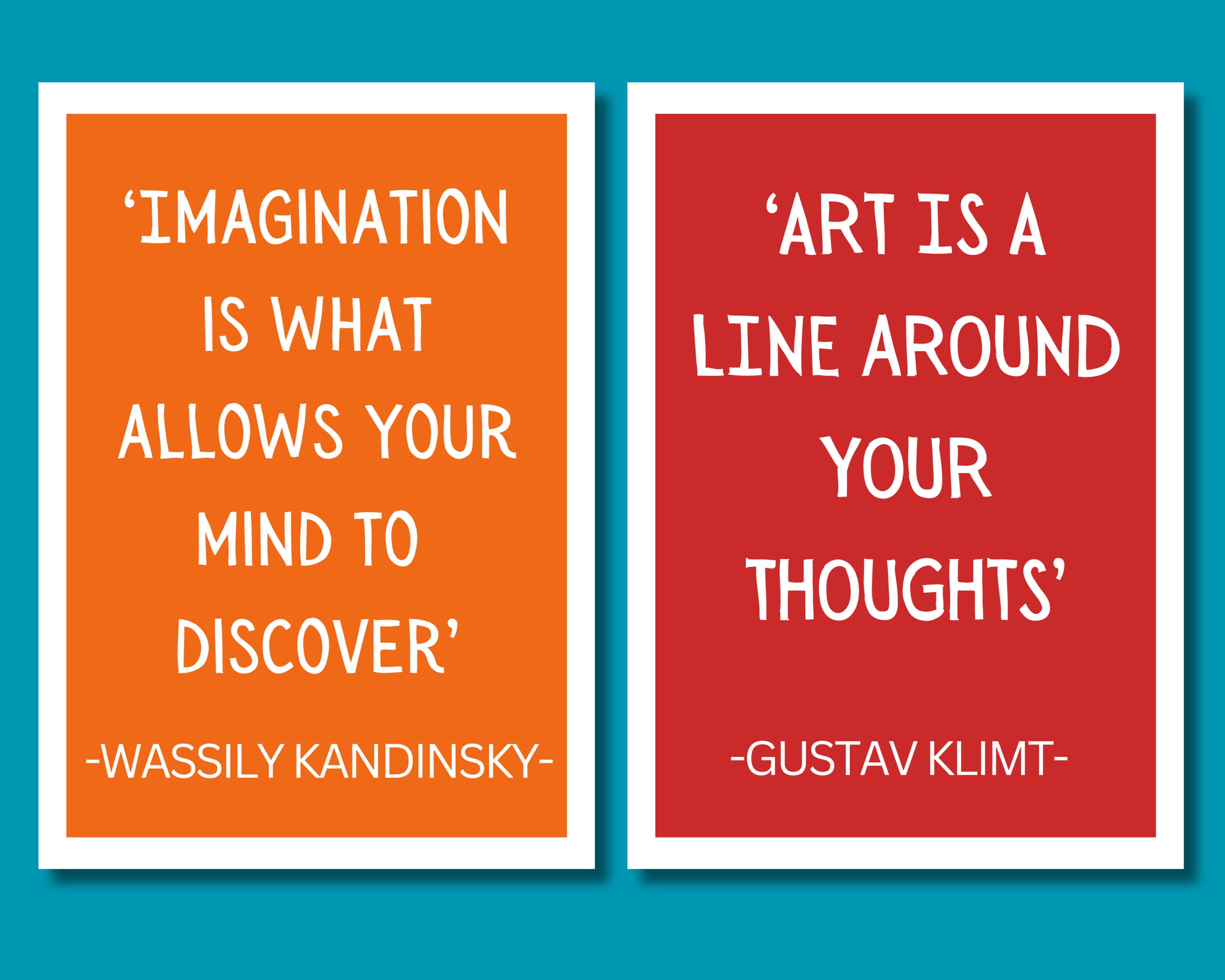 Artist Quotation Posters, Posters for Art Room, Famous Artist Posters ...