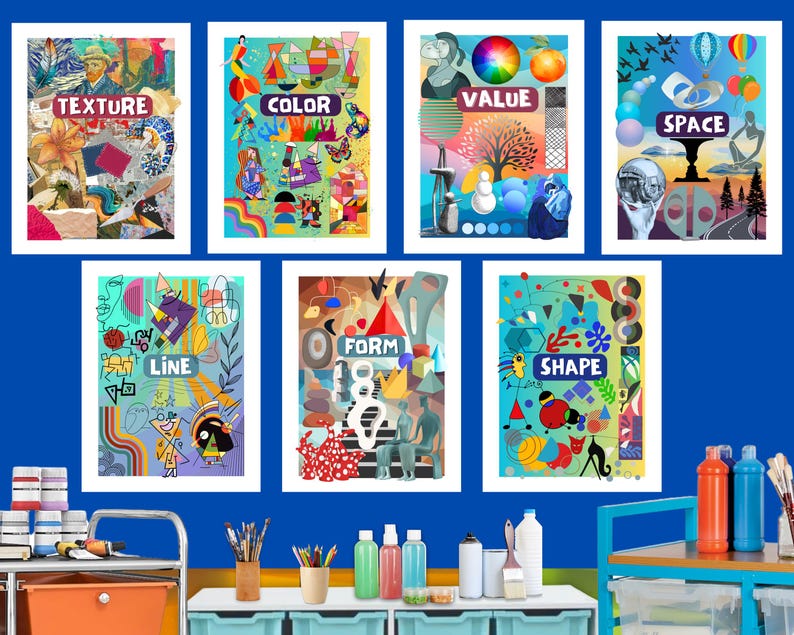 Elements of Art Posters - Etsy