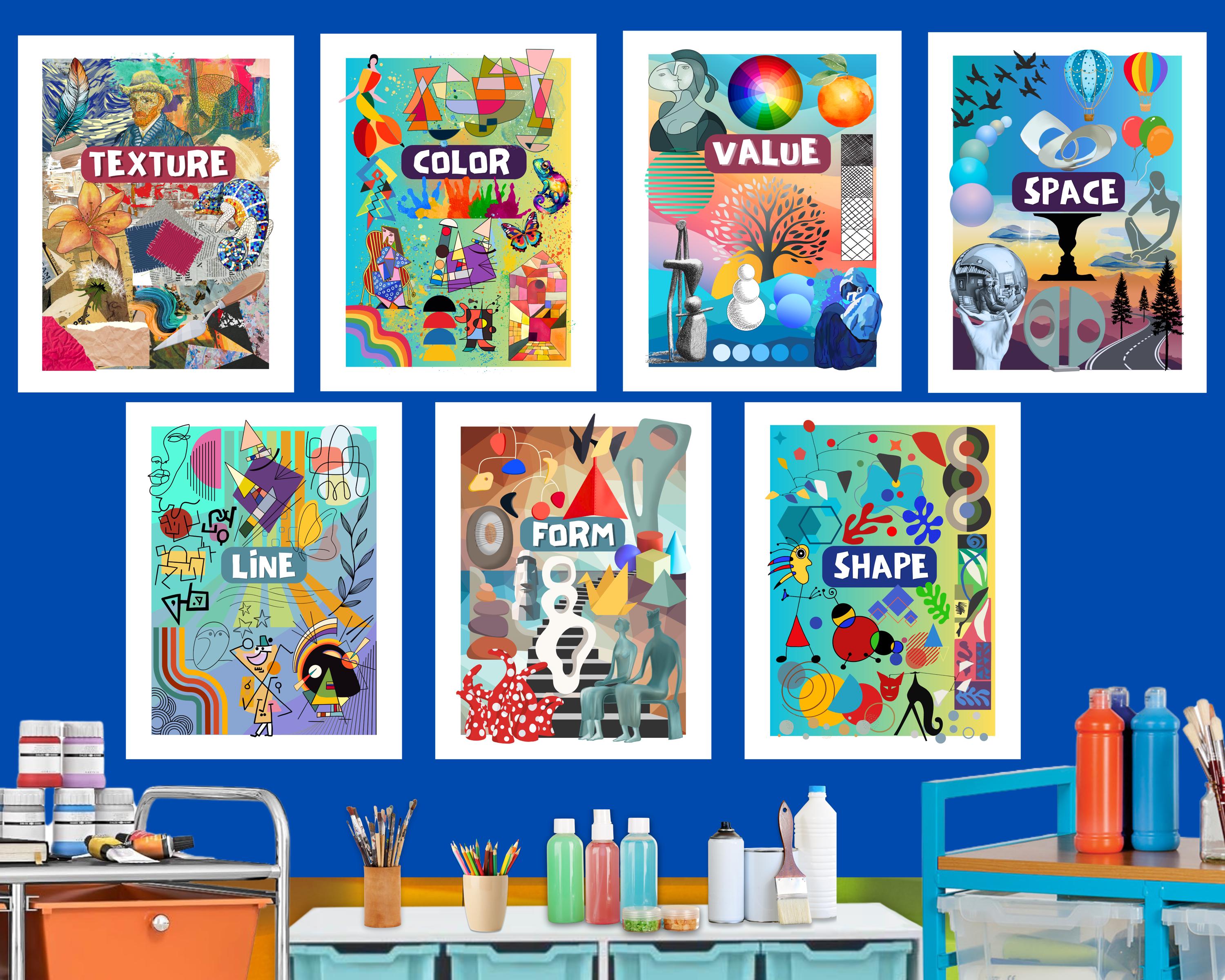 Elements of Art Posters - Etsy