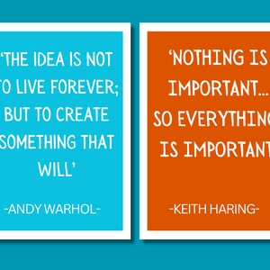 Artist Quotation Posters, Posters for Art Room, Famous Artist Posters ...