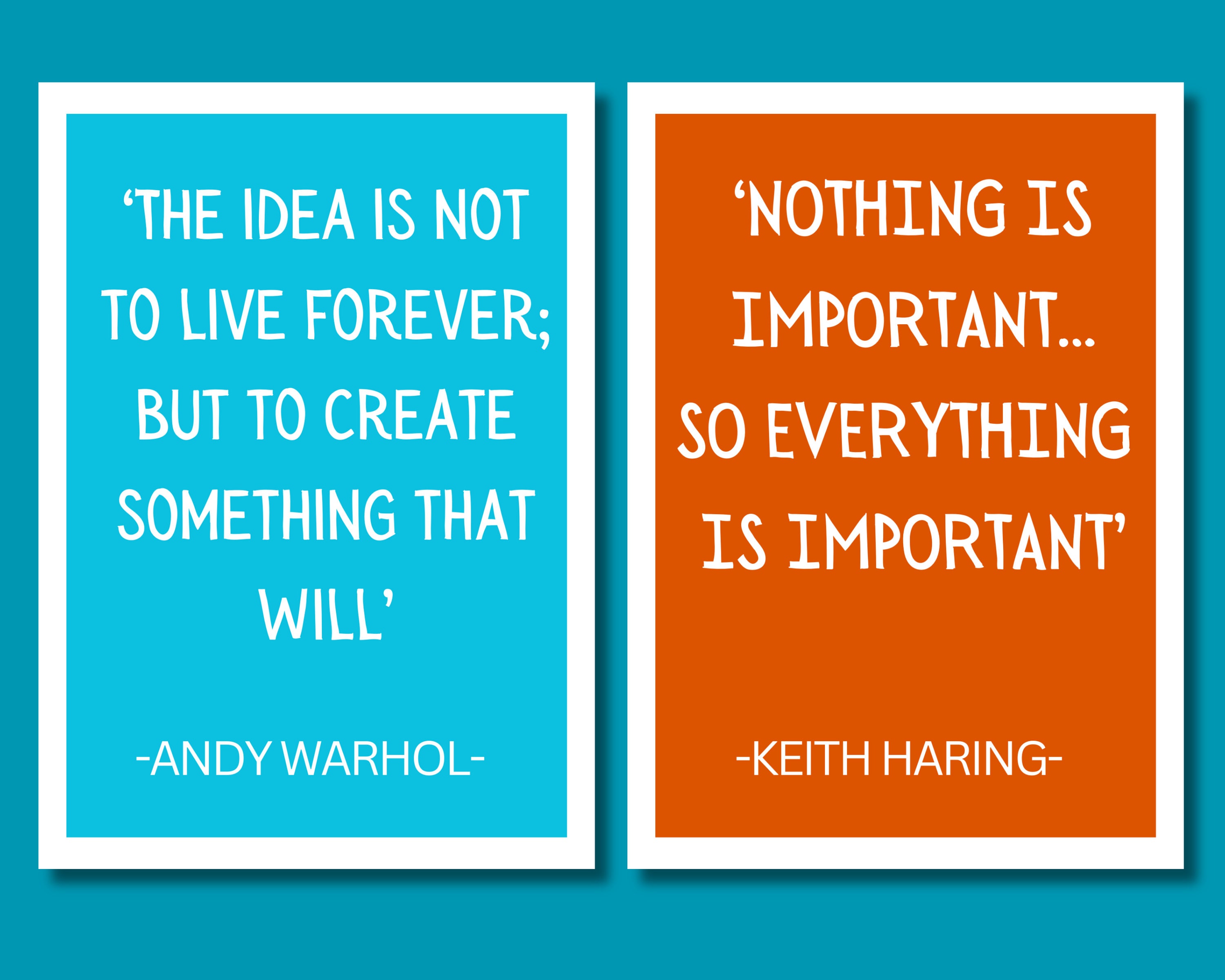 Artist Quotation Posters, Posters for Art Room, Famous Artist Posters ...