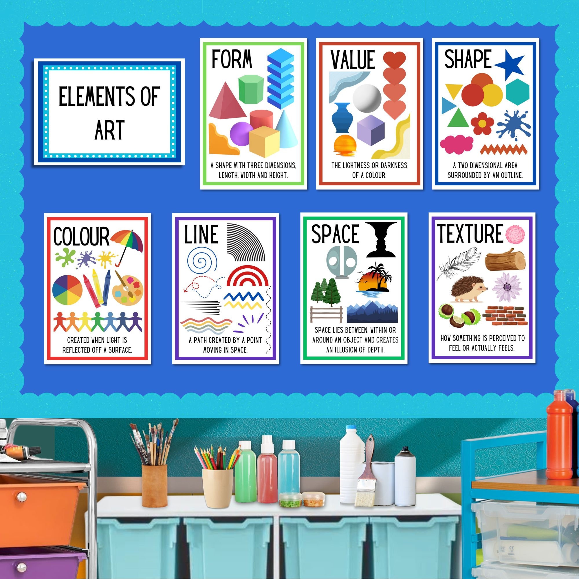Elements of Art Posters, Art Classroom Decor, Printable Download, Art ...