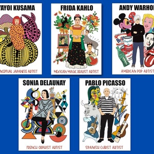 Art Room Posters, Famous Artist Posters Prints for Art Classroom ...