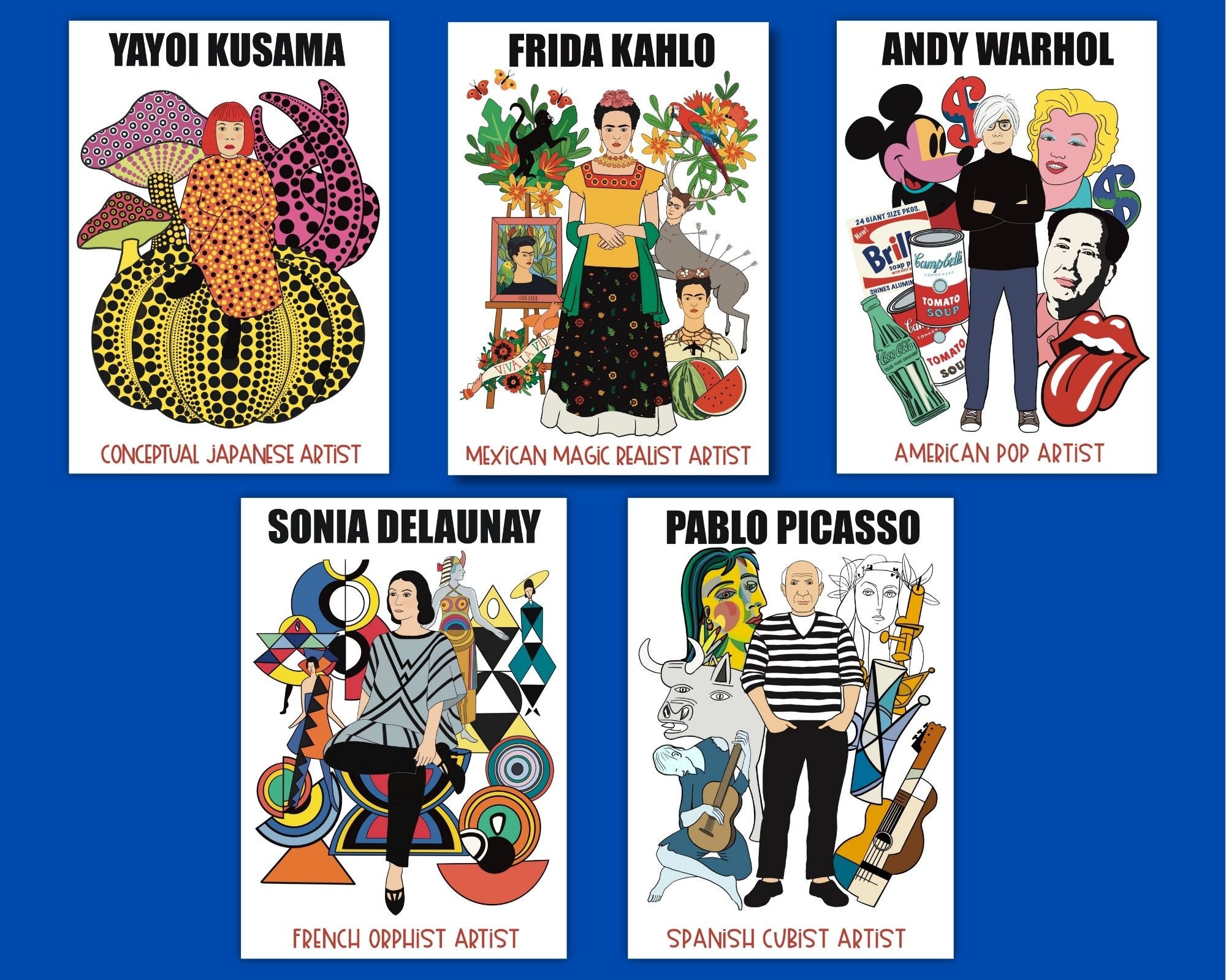 Art Room Posters, Famous Artist Posters Prints for Art Classroom ...