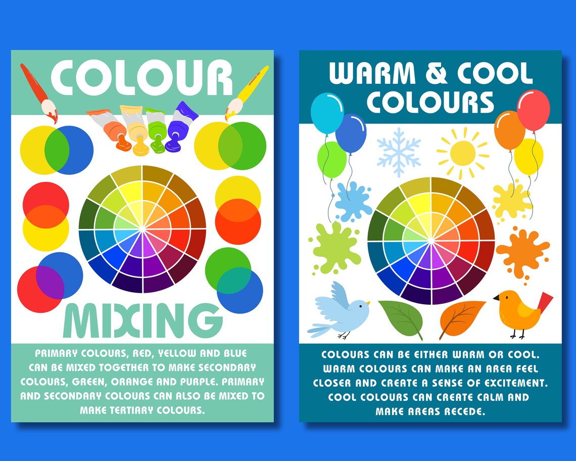 Colour Theory Poster Set - Art Classroom Posters - Art Teaching Posters ...