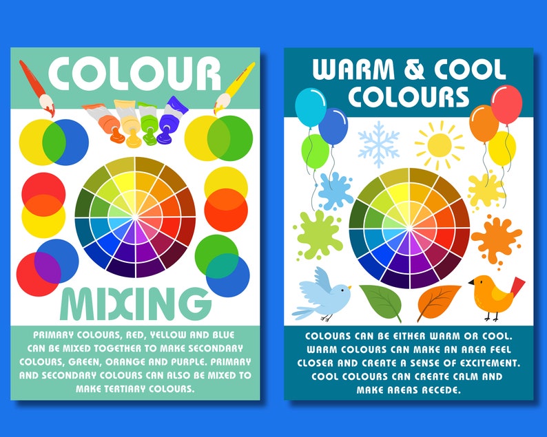 Colour Theory Poster Set - Art Classroom Posters - Art Teaching Posters ...
