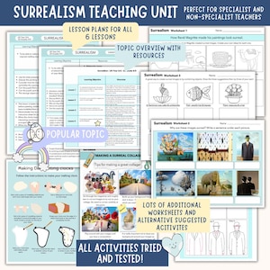 Surrealism Art Teaching Unit-6 Full Lessons With Slideshow ...