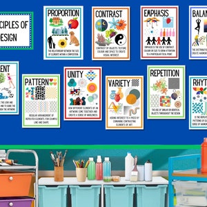 Principles of Design Posters, Art Classroom Posters, Classroom Poster ...