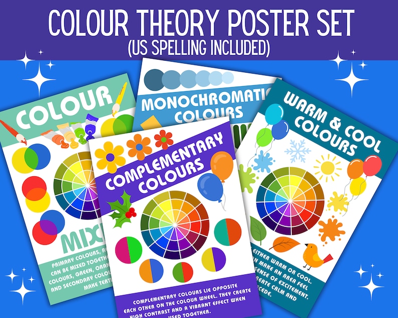 Colour Theory Poster Set - Art Classroom Posters - Art Teaching Posters ...