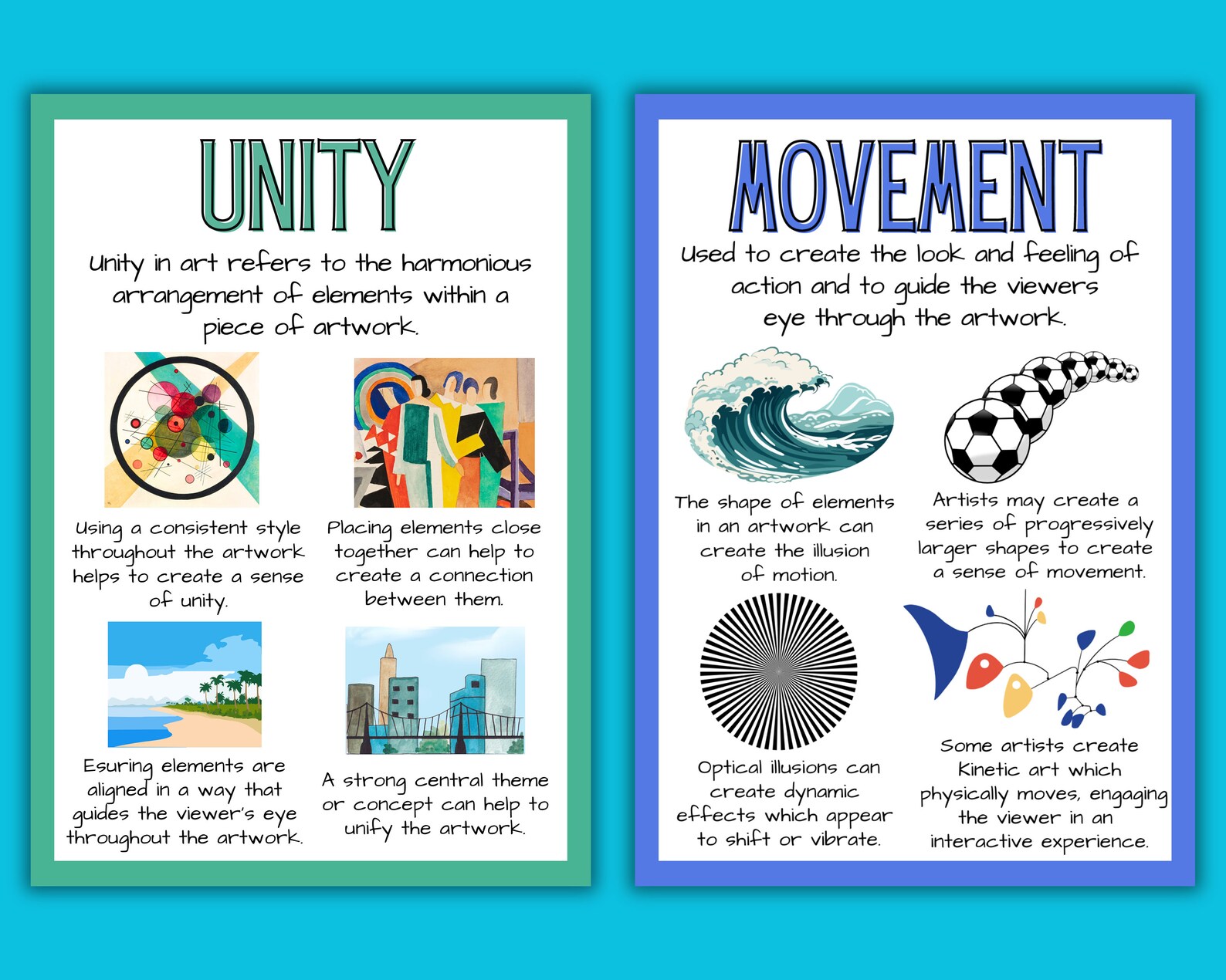 Principles of Design Classroom Posters - Art Classroom Posters ...