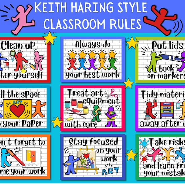 Keith Haring Poster - Etsy