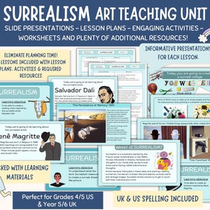Surrealism Art Teaching Unit-6 Full Lessons With Slideshow ...