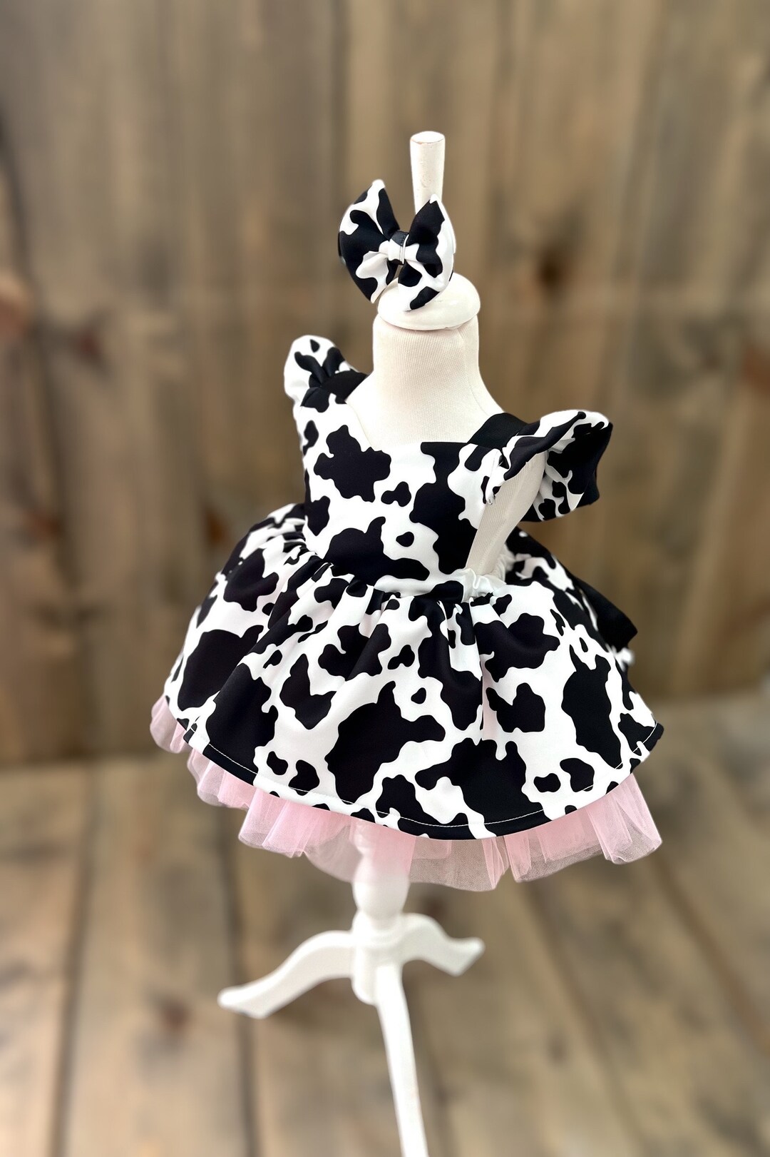 Pink Cow Girl , Cow Girl Dress Baby,first Birthday Party Texas Cow Girl ...