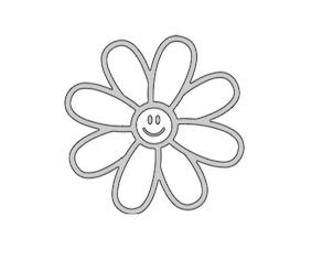 Daisy Smiley Face Car Decal - Etsy