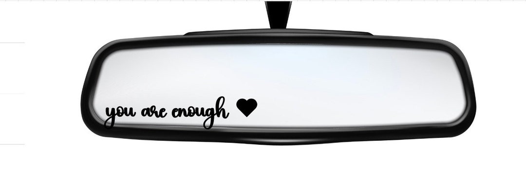 Rearview Mirror Decal - Etsy
